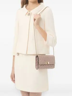 Valentino Garavani Rockstud Spike Small Leather Shoulder Bag - Multicolor