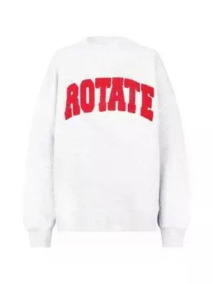 ROTATE BY BIRGER CHRISTENSEN Logo-appliqué Sweater - Grey