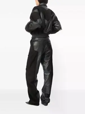 ROTATE BY BIRGER CHRISTENSEN Panelled Leather Jacket