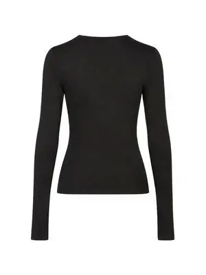 ROTATE BY BIRGER CHRISTENSEN Logo-patch Long-sleeve T-shirt