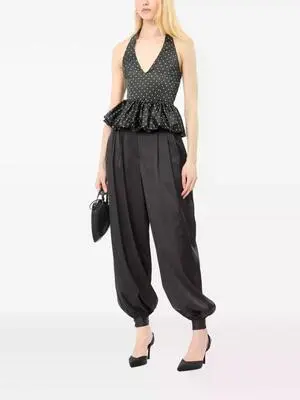 ROTATE BY BIRGER CHRISTENSEN Satin Halterneck Blouse