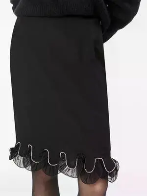 ROTATE BY BIRGER CHRISTENSEN Chiffon Ruffle Mini Skirt