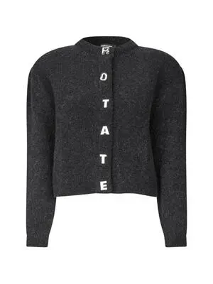 ROTATE BY BIRGER CHRISTENSEN Logo-button Cardigan - Black