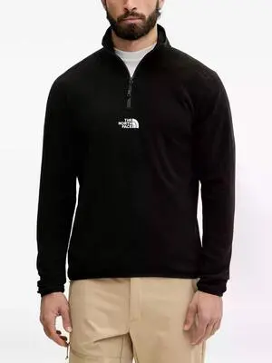 The North Face Glacier 1/4 Zip Fleece Sweater - Black