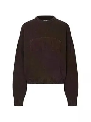 ROTATE BY BIRGER CHRISTENSEN Crewneck Sweater - Brown