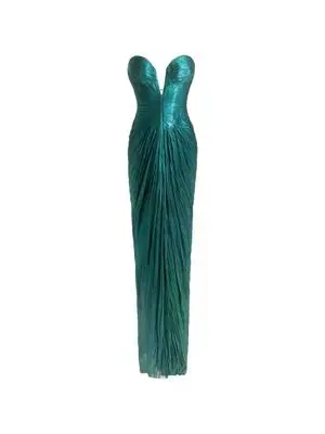 MARIA LUCIA HOHAN Yua Strapless Gown - Green