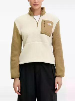The North Face Fleece-texture Quarter-zip Sweatshirt - Neutrals