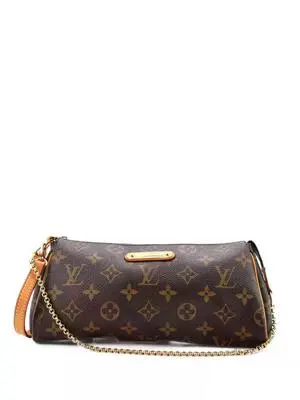 LOUIS VUITTON Eva Handbag Monogram Canvas Clutch Bag - Brown