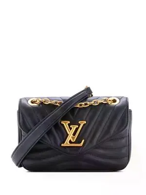 LOUIS VUITTON New Wave Chain Bag Nm Quilted Leather Pm Crossbody Bag - Black