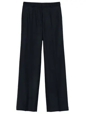 CELLAR DOOR Ima Straight Wool Trousers - Blue