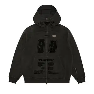 AAPE Now Moonface Logo Zip-up Hoodie /light - Black