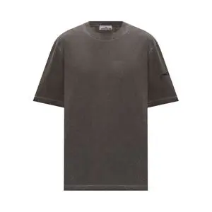 Stone Island Resin Coated Tee - Grey