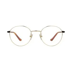 Gucci Round Optical Glasses /black/transparent - Gold