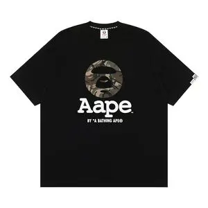 AAPE Unvs Moonface Graphic Tee - Black