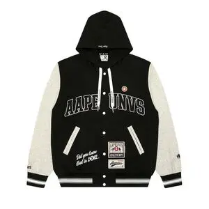 AAPE Moonface Hooded Jacket - Black