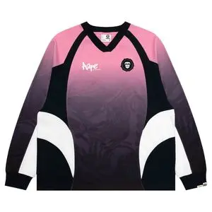 AAPE Sport Long Tee 'navy/pink - Blue
