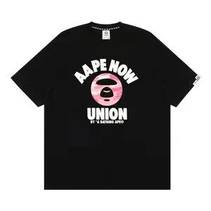 AAPE Now Graphic Tee /pink - Black
