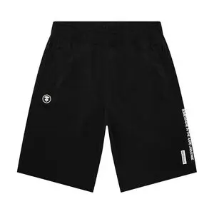 AAPE Now Moonface Logo Shorts - Black