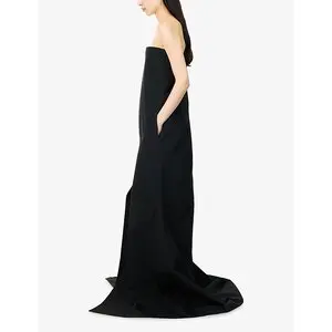 Rick Owens Strapless Sheath Woven Maxi Dress