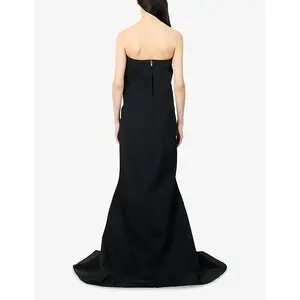 Rick Owens Strapless Sheath Woven Maxi Dress