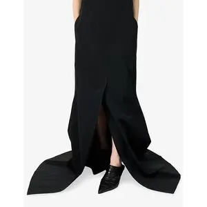 Rick Owens Strapless Sheath Woven Maxi Dress