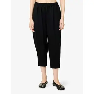 Comme Des Garçons Wide Tapered Leg Wool Trousers