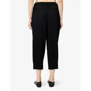 Comme Des Garçons Wide Tapered Leg Wool Trousers