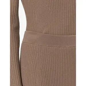 JOSEPH Hallie Rib Merino-wool Blend Midi Skirt
