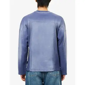 BRAIN DEAD Panelled Long-sleeve Cotton T-shirt