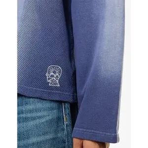 BRAIN DEAD Panelled Long-sleeve Cotton T-shirt
