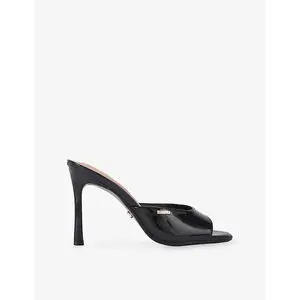 Carvela Isabella Heeled Faux-leather Mules - Black