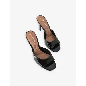 Carvela Isabella Heeled Faux-leather Mules
