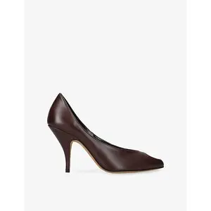JUDE Icon Heeled Leather Pumps - Wine