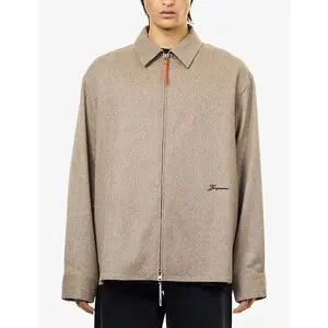 Jacquemus The Flash Zip Wool Shirt