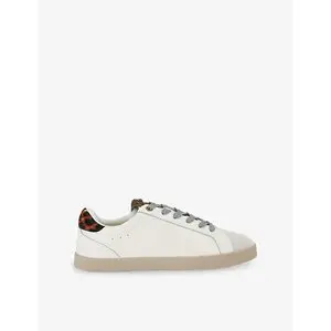 Kurt Geiger Britton Leather Trainers - White/oth