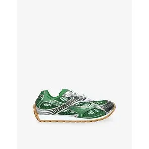 Bottega Veneta Orbit Low-top Woven Trainers - Green Comb