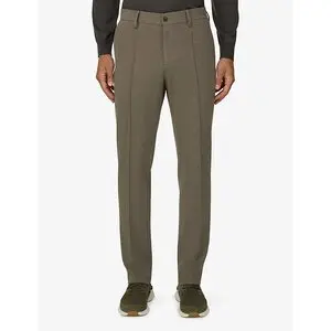 Boggi Milano Straight-leg Regular-fit Stretch-cotton Trousers
