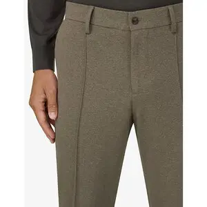 Boggi Milano Straight-leg Regular-fit Stretch-cotton Trousers