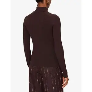 JOSEPH Lola High-neck Slim-fit Stretch Silk-blend Jumper