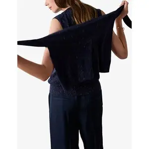 Whistles Annie Sparkle Woven Tank Top
