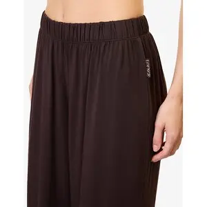 Lounge Elasticated-waist Stretch-woven Pyjama Bottoms