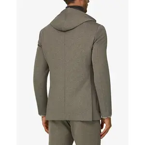 Boggi Milano Tailored Removable-bib Stretch Cotton-blend Blazer