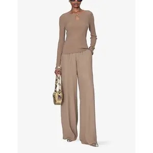 JOSEPH Luz Rib Merino-wool Blend Top