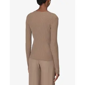JOSEPH Luz Rib Merino-wool Blend Top
