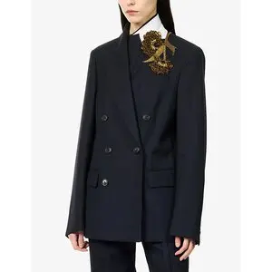 Dries Van Noten Barrysta Embellished Wool Blazer