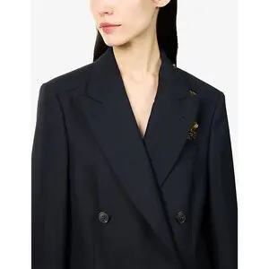 Dries Van Noten Barrysta Embellished Wool Blazer
