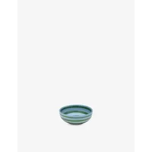 ANNA + NINA Tide Leaf Stoneware Tapas Bowl - Multi