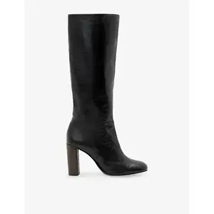 ALLSAINTS Marisa Heeled Leather Knee-high Boots
