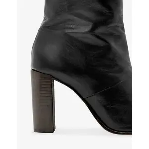 ALLSAINTS Marisa Heeled Leather Knee-high Boots