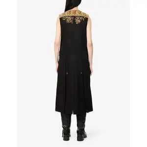 Dries Van Noten Genzel Embellished Cotton Gilet - Black
